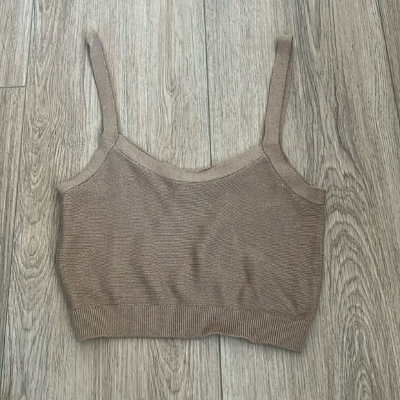 Mango | Tops | Nwt Mango Knit Crop Top | Poshmark